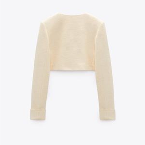 Zara | Jackets & Coats | Nwt Zara Textured Cropped Jacket | Poshmark